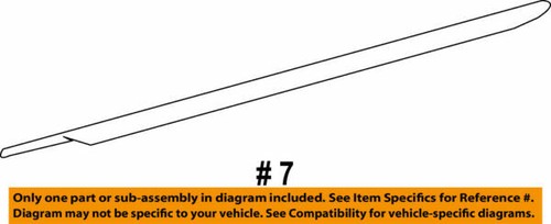 68230-52130 Toyota Weatherstrip assy, rear door glass, outer lh ...