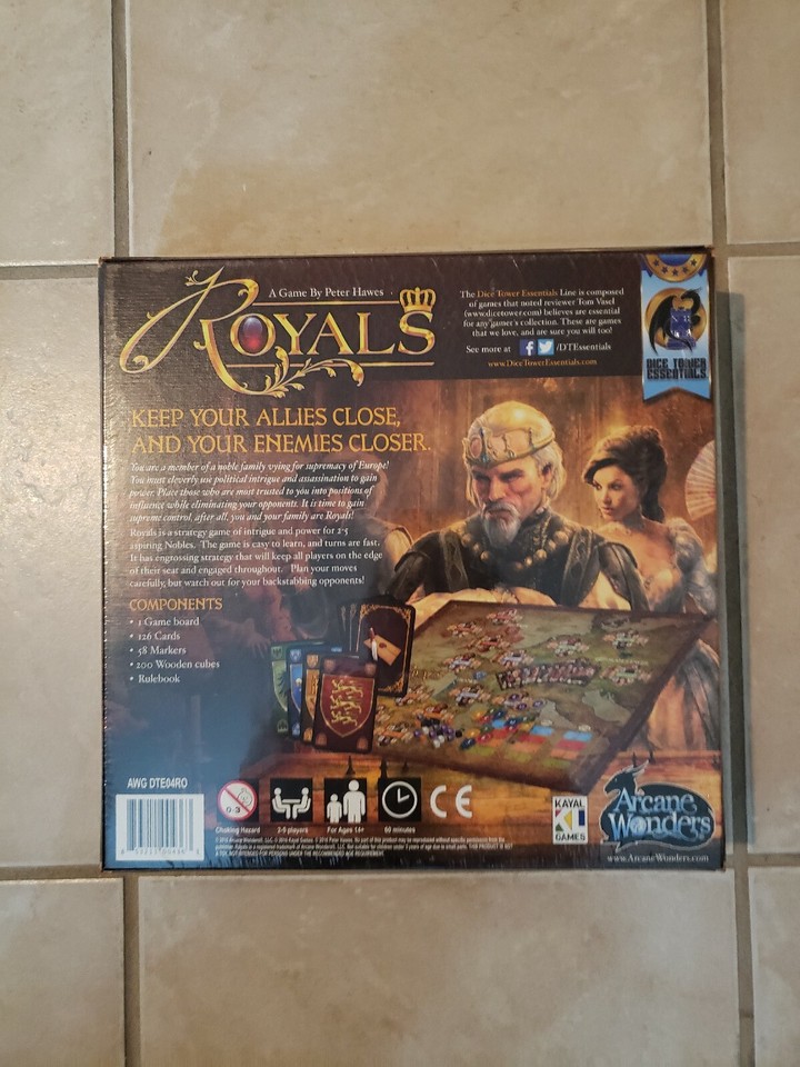 Board Games - Arcane Wonders Royals By Peter Hawes - Complete - New ...