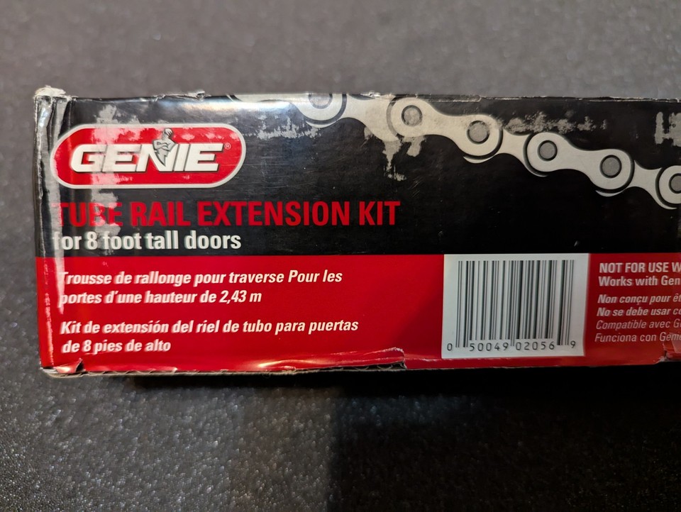 Genie Tube Rail Extension Kit for 8ft Tall Doors NIB 50049020569| eBay