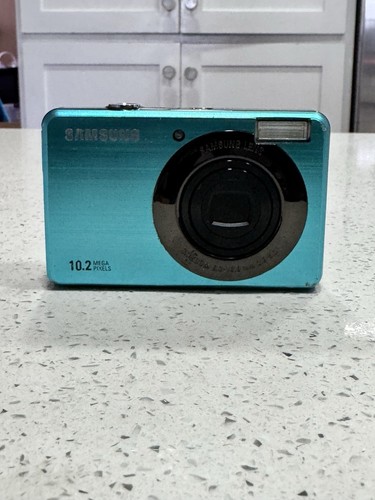 Samsung SL202 10.2MP Digital Camera Blue w/ Battery FOR PARTS ...