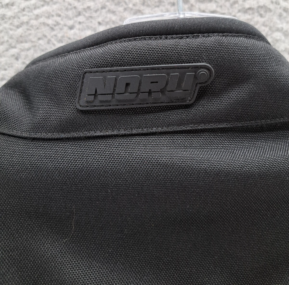 Noru Motorcycle Jacket Mens 2XL Black W/ Liner Padded Biker Road Riding ...