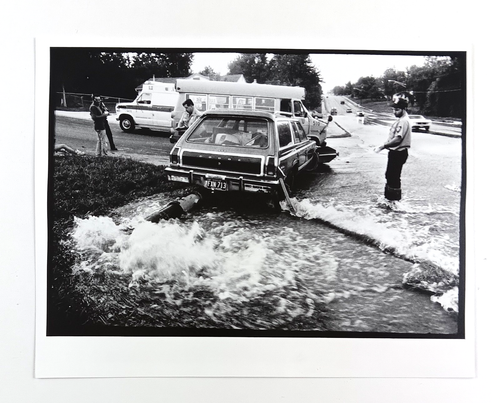 1989 Independence Missouri School Bus Wreck Fire Hydrant MO VTG Press ...