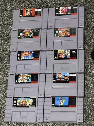 8 SNES game Lot, All Pre-owned and Tested; in great condition | eBay