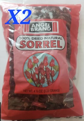 Lot Of 2 Angel Brand Dried Sorrel 4.5oz for making Caribbean Sorrel ...