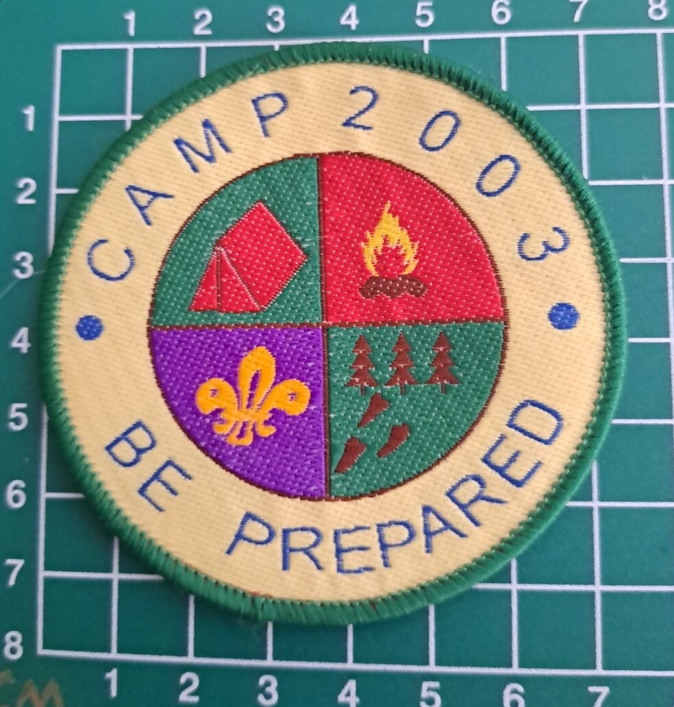 Camp 2003 Be prepared Scout Badge | eBay