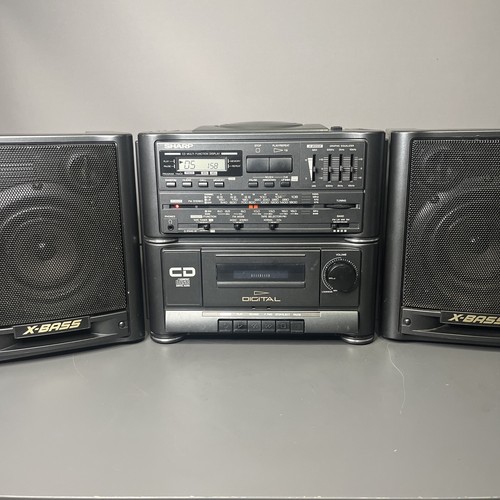 Vintage CD Player Sharp GX-CD56E Stereo System Read Description | eBay UK