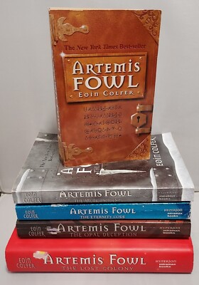 Eoin Colfer~Artemis Fowl Series~Books 1-5~Hardcover (1) & Paperback (4 ...