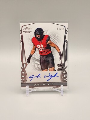 Josh Whyle 2023 Leaf Trinity #BA-JW1 Base Rookie Silver Auto #'d /99 | eBay