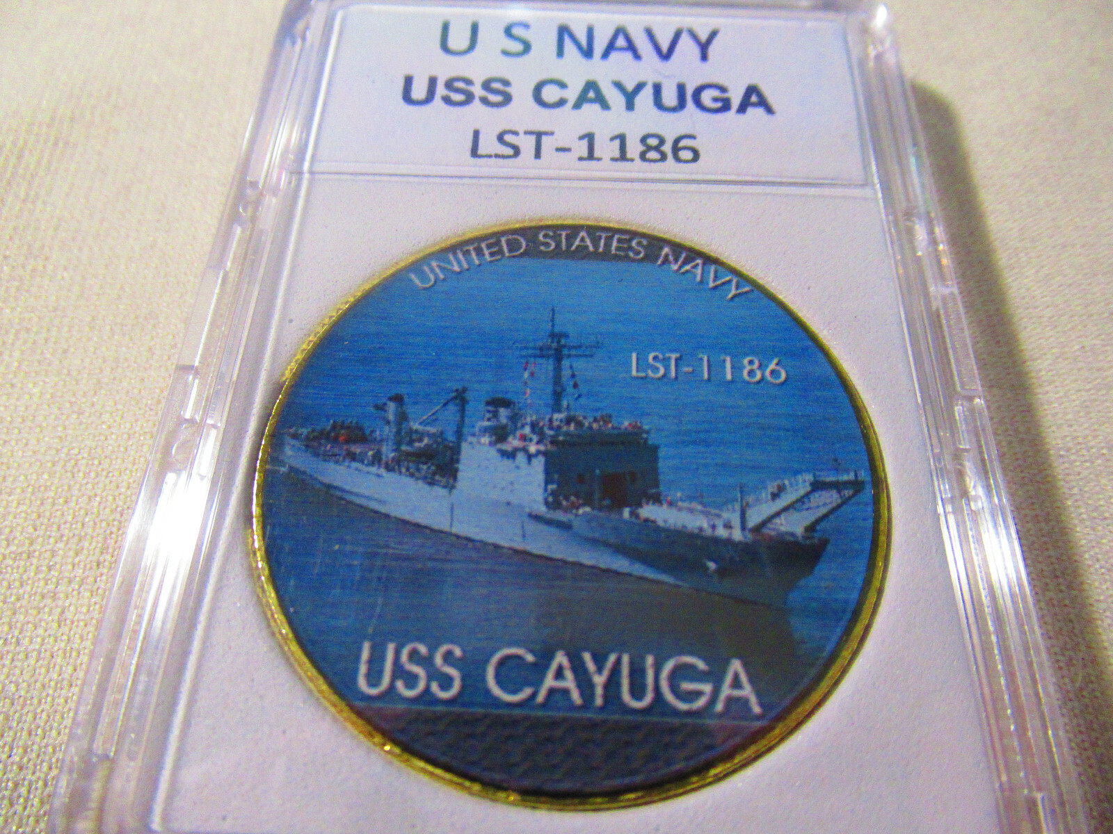 US NAVY - USS CAYUGA (LST-1186) Challenge Coin | eBay