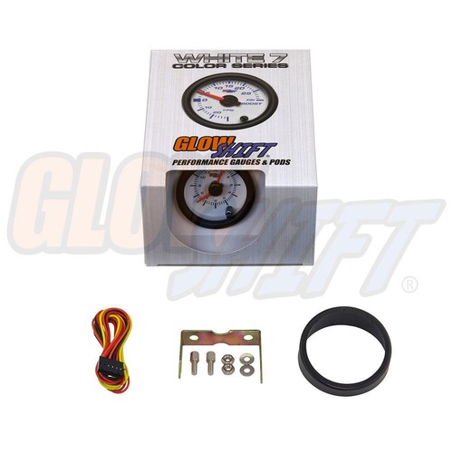 GlowShift White 7 Color Analog Clock Gauge 52mm for sale online | eBay