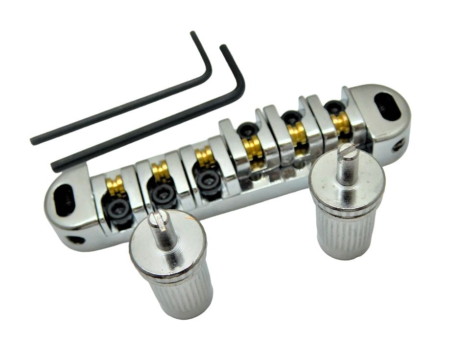 LOCKING ROLLER Bridge Epiphone Les Paul Guitar-Chrome Large Post | eBay