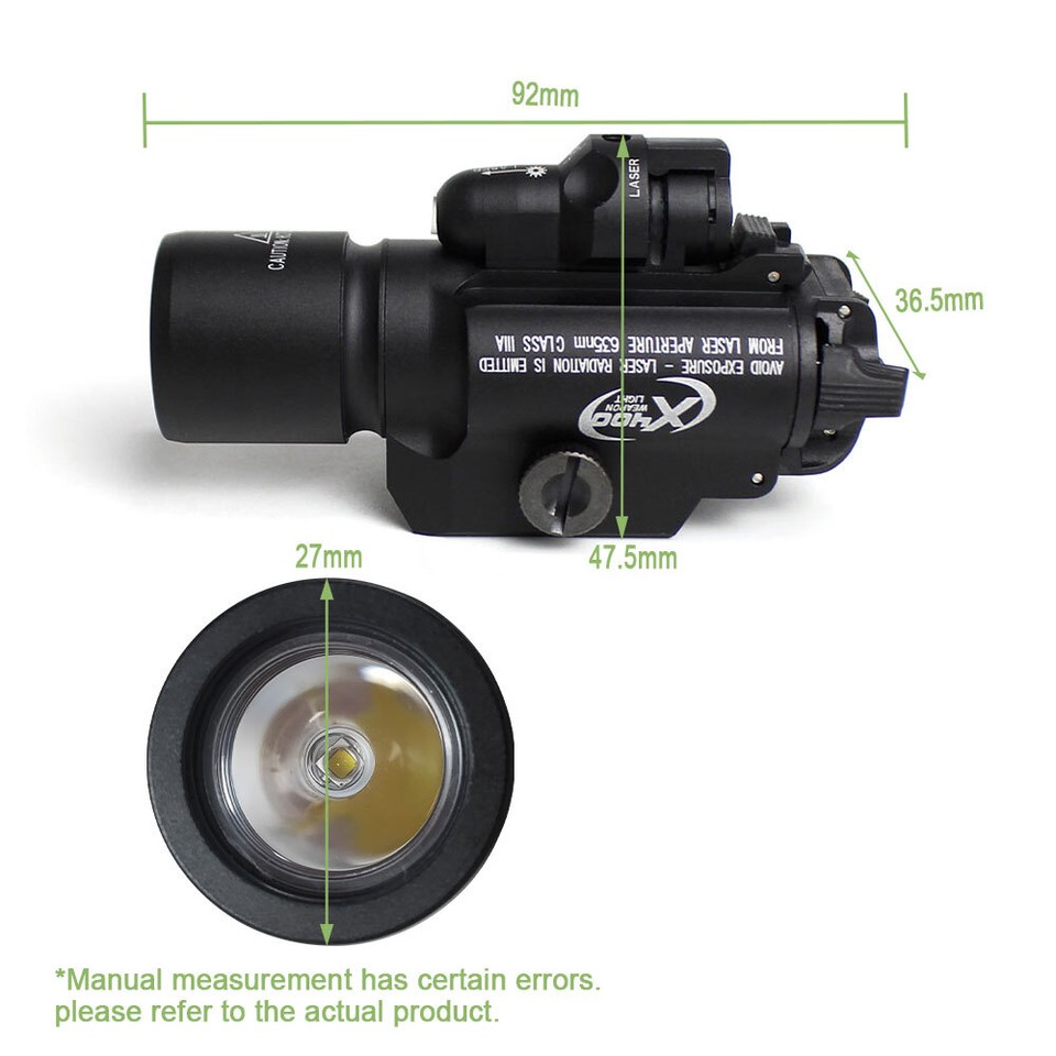 Tactical X400/X400U X400V/X400V IR Light X400 Series Flashlight SOTAC ...