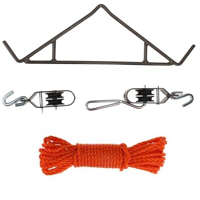 HD Big Game Lift System Hanger Skin / Clean Deer Gambrel Hoist 350lb ...