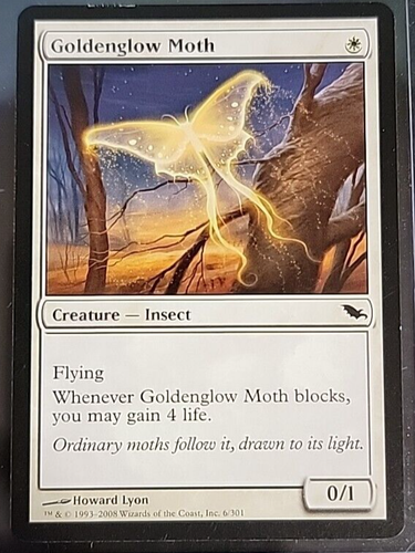 MTG Goldenglow Moth Shadowmoor 6/301 Regular Common | eBay
