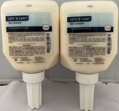 (2 PACK) Soft N' Sure Skin Cleanser, 33.8 oz. | eBay