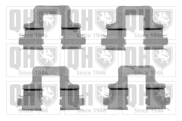 Brake Pad Fitting Kit fits AUDI RS4 4.2 Rear 05 to 08 BNS QH Quality ...