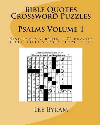 Bible Quotes Crossword Puzzles: Psalms by Lee Byram (English) Paperback ...