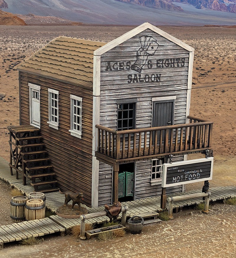 Dead Man's Hand DMHP106 Aces & Eights Saloon (Two Storey Plastic Building) Hotel | eBay
