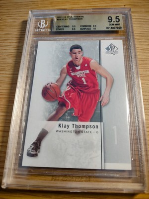 2011-12 Sp Authentic KLAY THOMPSON Rookie Card #23 Bgs 9.5 Subs (10,9.5 ...