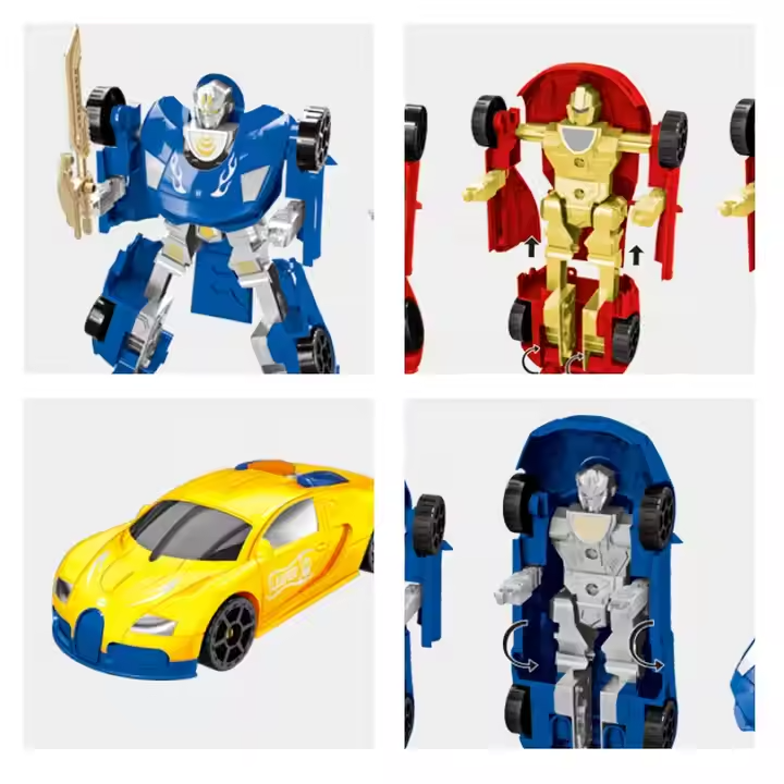 Transforming Robot Cars Toy Set - 3-Pack Universe Robot Figures for ...