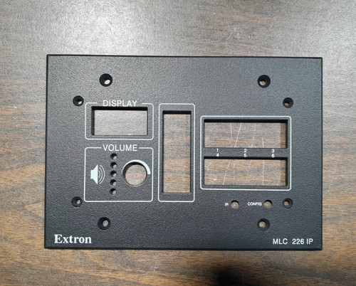 Extron MLC 226 IP Media Link Control Panel Black Aluminum Plate - plate ...