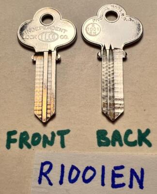 Vintage 1970s 1980s NOS ILCO R1001EN key blanks new old stock Corbin ...