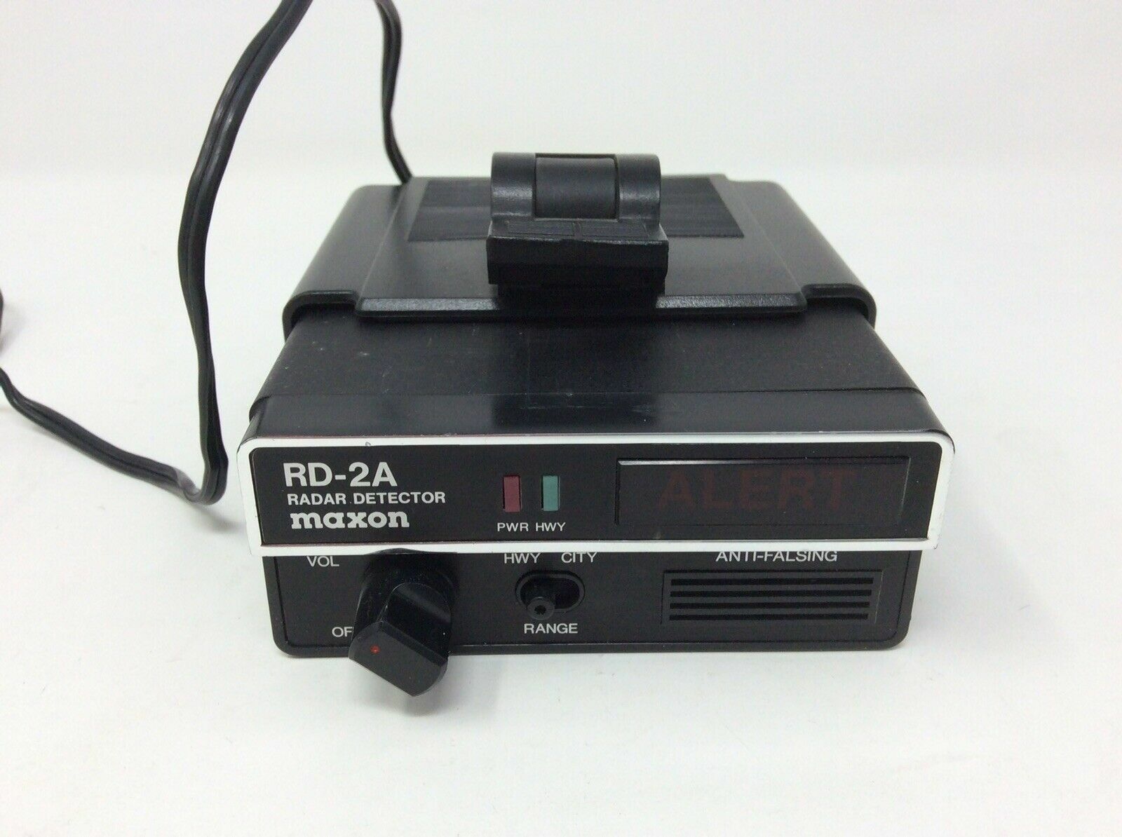 VINTAGE MAXON RD-2A RADAR DETECTOR WITH POWER CORD & CLIP -FULLY ...