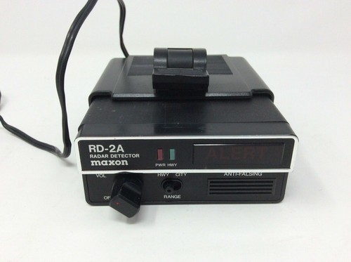 VINTAGE MAXON RD-2A RADAR DETECTOR WITH POWER CORD & CLIP -FULLY ...