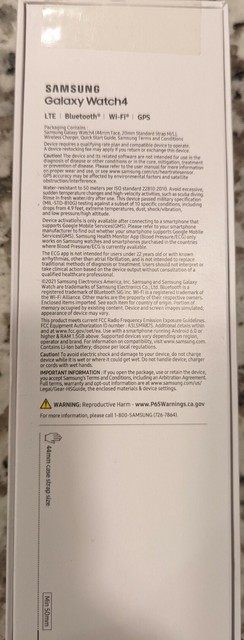 Samsung Galaxy Watch4 SM-R875U Black Case 44mm S/M Tan Band LTE for ...