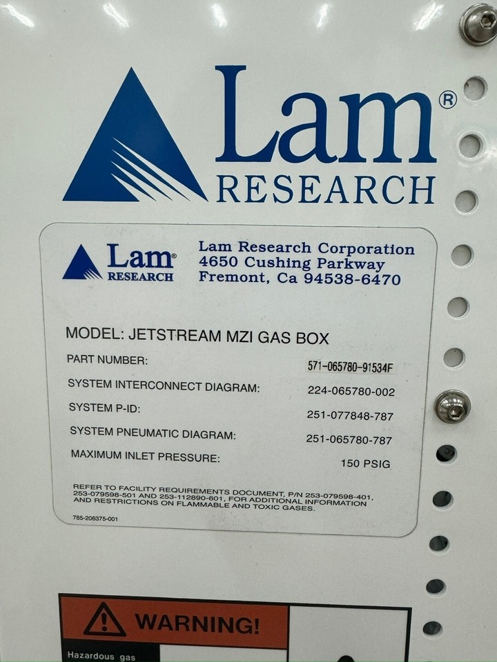 LAM JETSTREAM MZI GAS BOX 571-065780-91534F (New Condition) | eBay