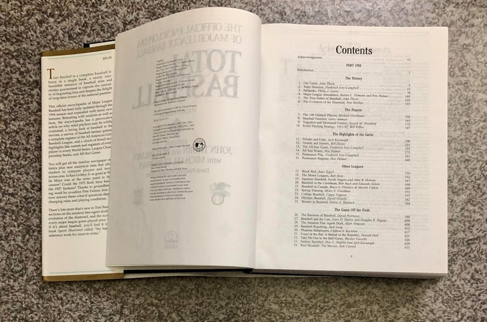⚾️ Total Baseball: The Official Encyclopedia of Major League Baseball ...