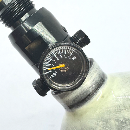 HK Army HPA Compressed Air Tank Regulator Micro Gauge 0-6000psi 3/4 ...