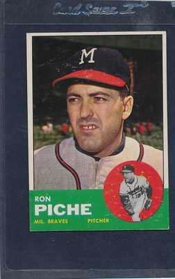 1963 Topps #179 Ron Piche Braves EX 63T179-90316-3 | eBay