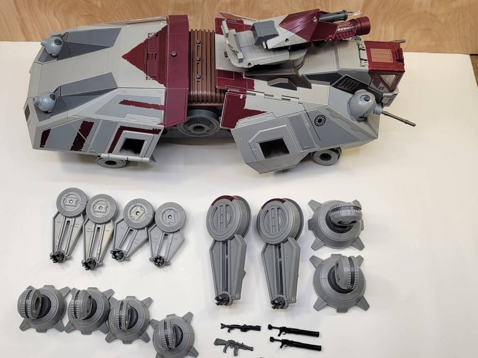 Star Wars 2008 Clone Wars AT-TE Walker, Works! no figures. | eBay