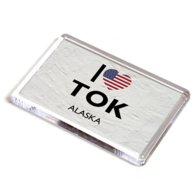 FRIDGE MAGNET - I Love Tok, Alaska - USA | eBay Australia