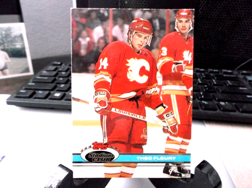1990 TOPPS STADIUM CLUB CARD #355 THEO FLEURY ROOKIE | eBay