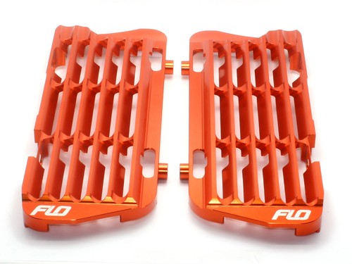 KTM Husaberg Husqvarna RADIATOR GUARDS / BRACE / GUARD Orange Flo ...