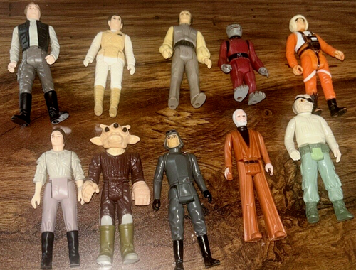 Star Wars Action Figure Lot of 10 toys - Mixed years 1977-1984 Luke ...
