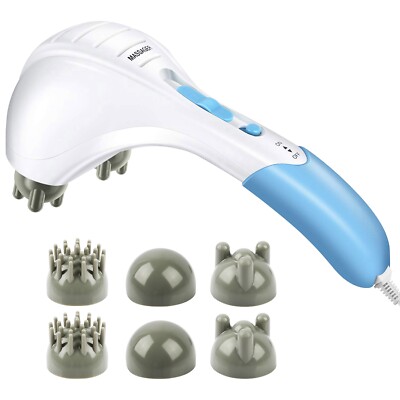 Handheld Electric Massager Full Body Percussion Arm Back Neck Vibrating ...