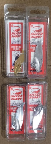 Original Silver Buddy Blade Bait 3/4oz & 1/2 oz. - Lot of 4 Lures | eBay