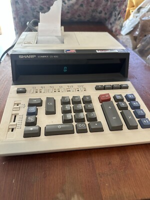 Sharp COMPET CS-1680 Calculator Printing Adding Office Desktop Machine ...