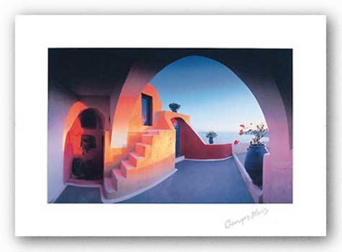 Sunlit Steps George Meis Landscape Art Print Poster 21x13 | eBay