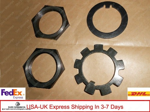 Front Axle Spindle Lock Nut Kit For Jeeps Willys MB GPW CJ2A Cj3A M38 ...