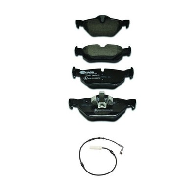 Hella Front Low-Met Disc Brake Pad w/Sensor Kit For BMW E90 E91 E92 ...