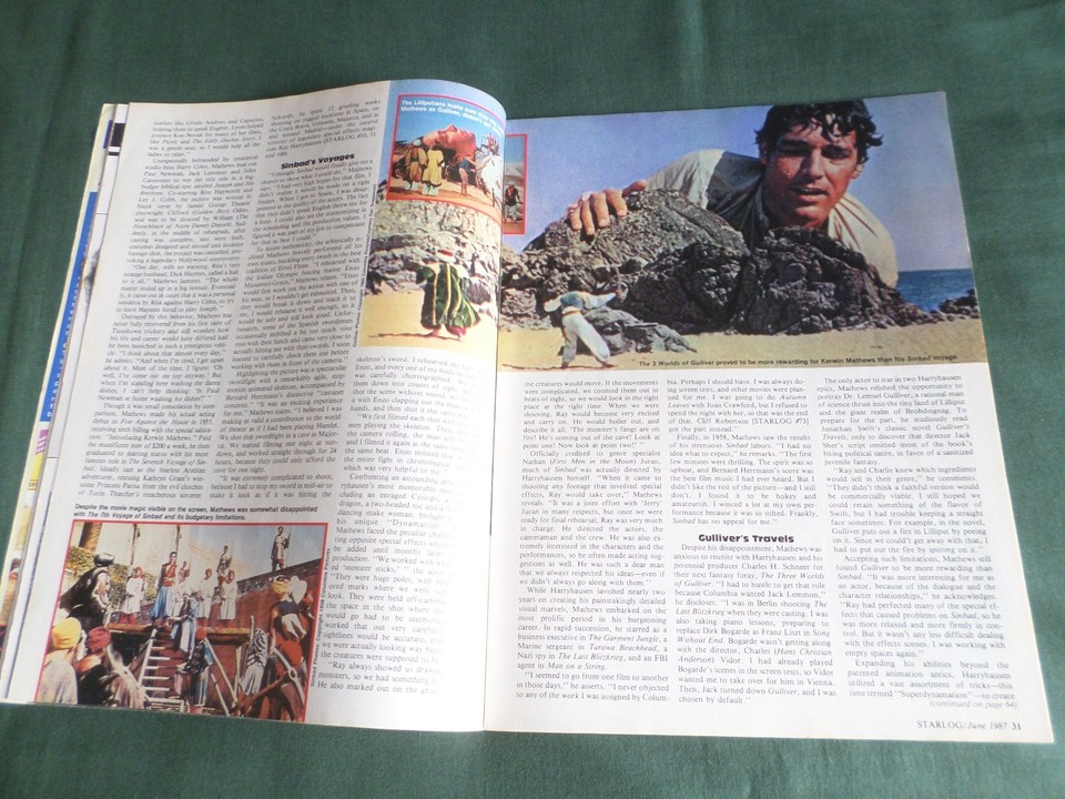 STARLOG MAG- #119 - JUNE 1987 - KERWIN MATTHEWS - GEORGE TAKEI ...