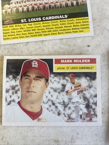 st louis cardinals baseball card lot Very Good Condition Pujols 2005 ...