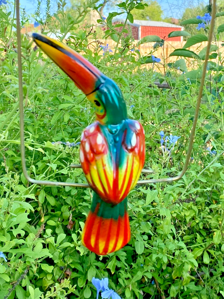 Talavera Bird Handmade Painted Ceramic Parrot Mexican Pottery Hanging ...