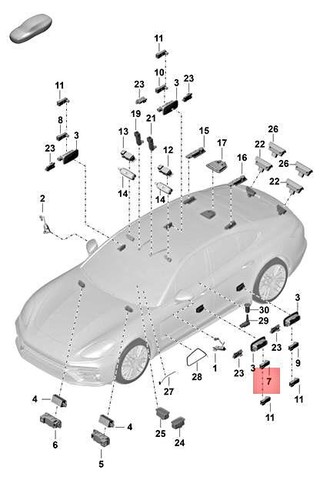 Genuine PORSCHE Panamera 971 Lighting 971947355A | eBay