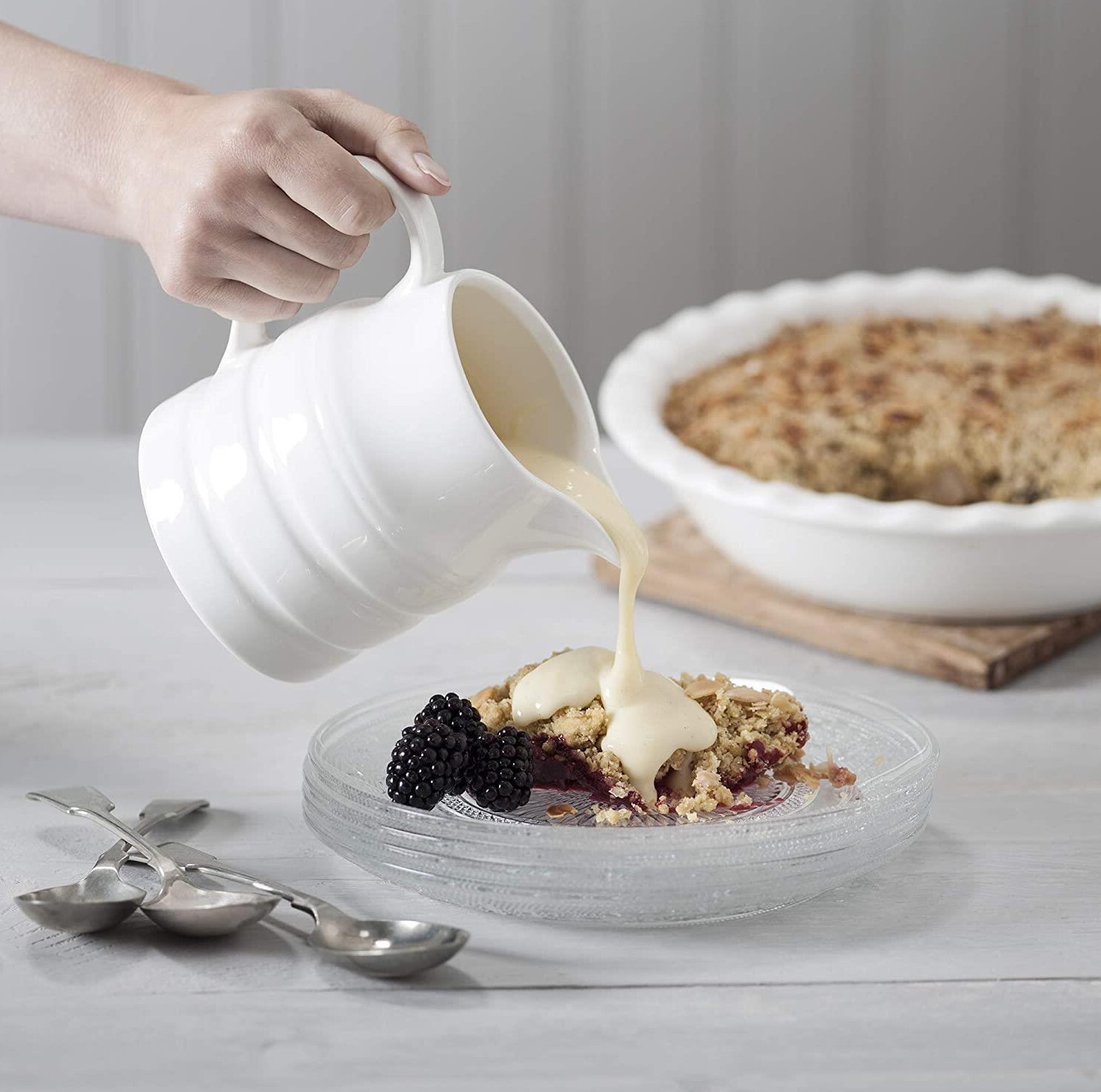 Churn Jug White Porcelain Milk, Gravy, Cream, Custard Jug, Next Day ...