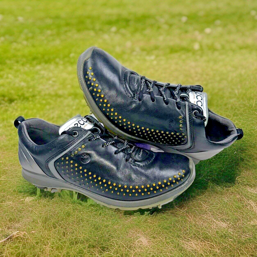 Ecco Biom Natural Motion Womens Size 39 EU 8.5 Black YAK Leather Golf ...